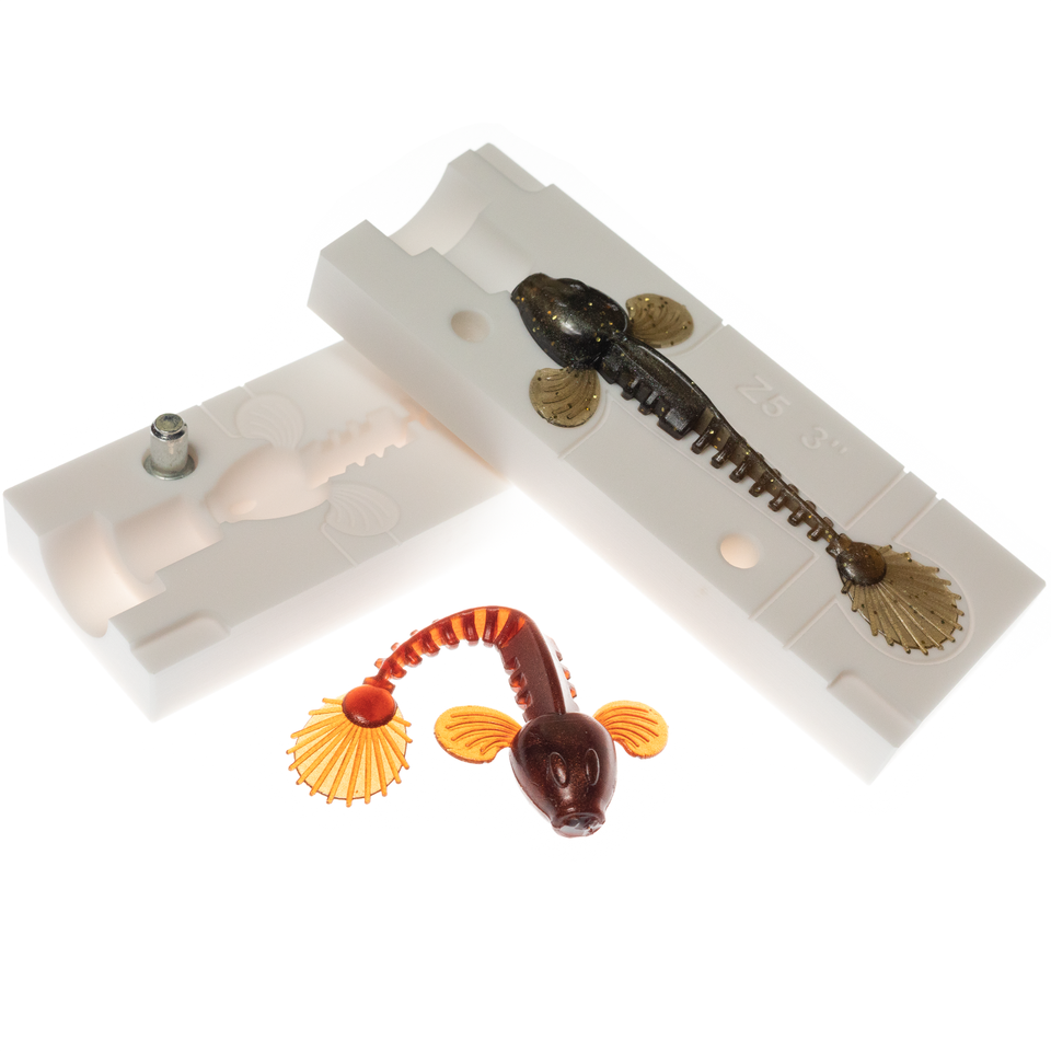 New Fanatik Goby Fishing Mold Lure Bait Mold Soft Plastic 75-125 mm | eBay