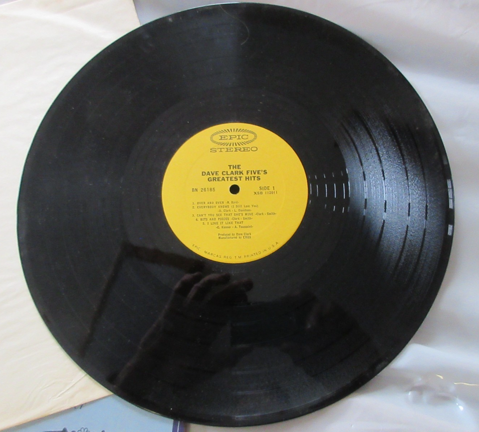 VINYL ALBUM "THE DAVE CLARK FIVE'S GREATEST HITS " LN-24185, BN-26185 ...