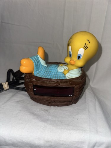 Vintage 1996 TWEETY BIRD ALARM CLOCK - Warner Bros Looney Tunes ...