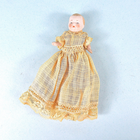 Antique German Hertwig All Bisque Candy Baby Old Beautiful Long Robe ...