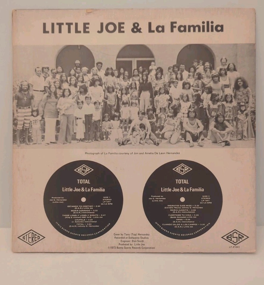 Little Joe & La Familia - Total (LP) - Tejano Chicano Soul - VGC+ | eBay