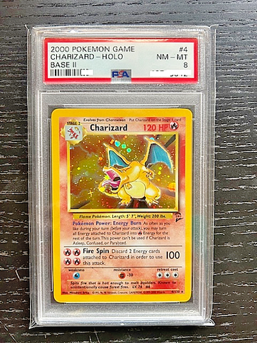 Pokemon Charizard 4/130 base set 2 English PSA 8 | eBay