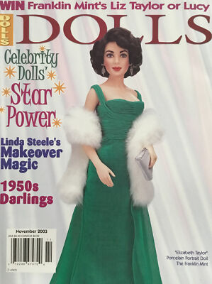 Dolls Magazine November 2003 Celebrity Dolls Elizabeth Taylor, 1950s ...