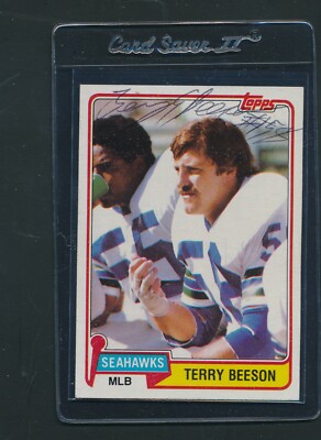 1981 Topps #191 Terry Beeson Seahawks Signed Auto *B744 | eBay