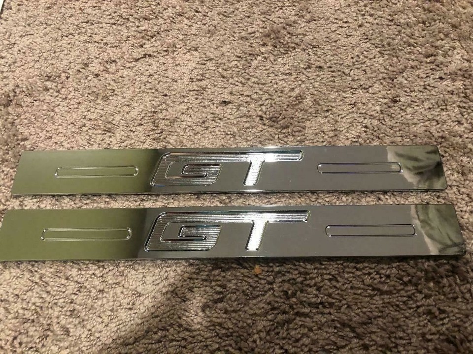 2005 2006 2007 2008 2009 FORD MUSTANG CHROME DOOR SILL SCUFF PLATE ...