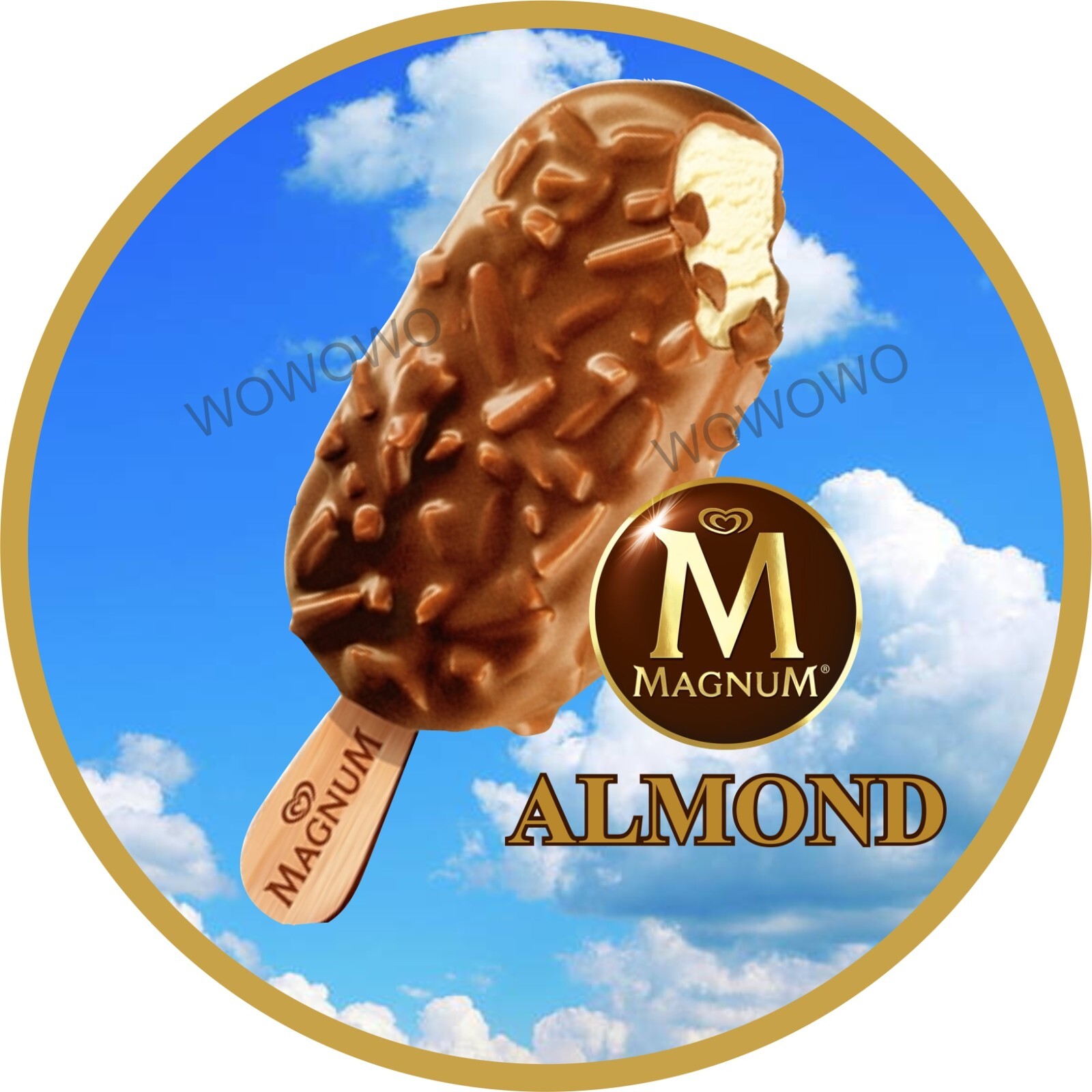 Ice cream van sticker Magnum Almond lolly stickers lolly trailer decal ...