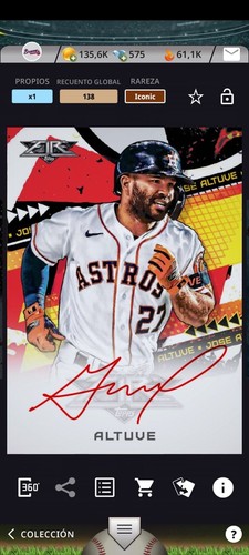Baseball card Topps Bunt 2022 digital JOSE ALTUVE /138 HOUSTON ASTROS ...