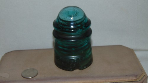 VINTAGE HEMINGRAY NO.12 BLUE GLASS INSULATOR PATENT MAY 2 1893 | eBay