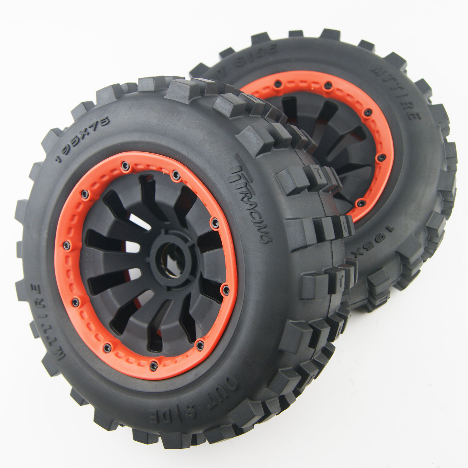 Big Knobby Wheel Knobby Tires for Rovan HPI Baja 5B DBXL Losi 5ive T 1/ ...