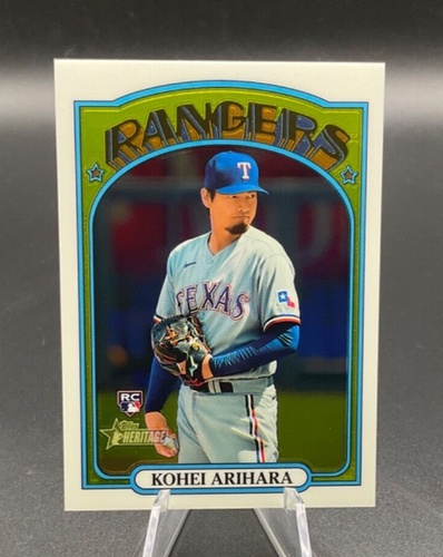 2021 Topps Heritage Chrome Rc # 609 Kohei Arihara /999 Texas Rangers | eBay