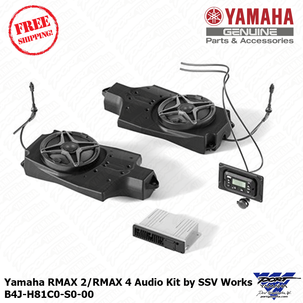 OEM 2021-2025 Yamaha RMAX 2 RMAX 4 1000 Audio Speaker Kit B4J-H81C0-S0 ...