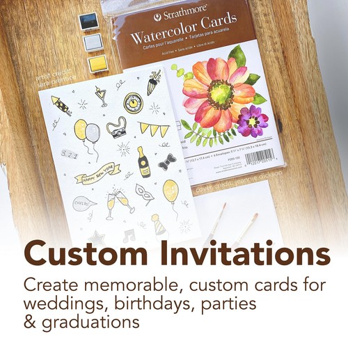 Strathmore 400 Series White Event Invitations Customizable Bristol ...