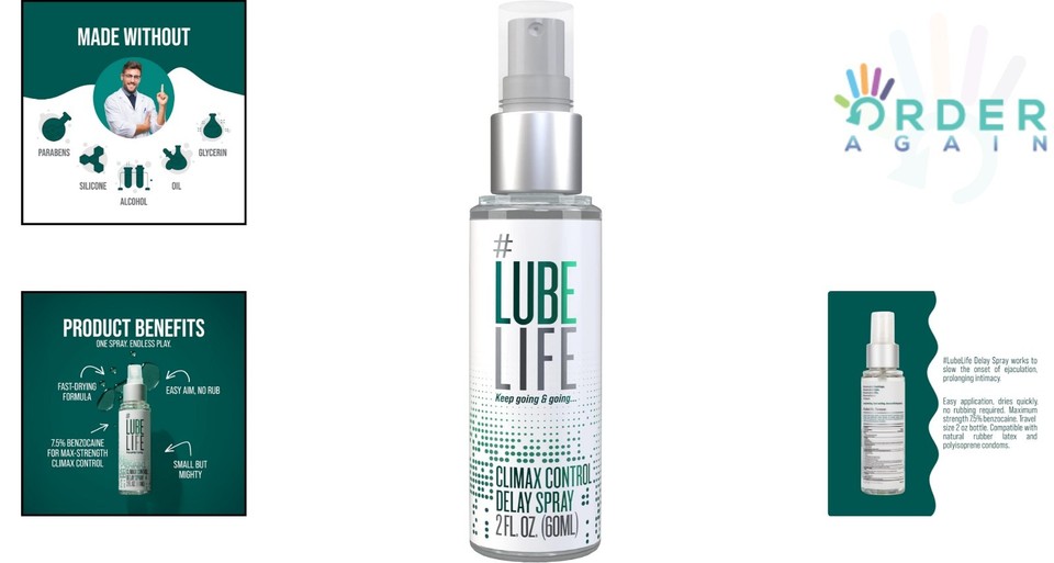 Delay Spray Male Desensitizer Natural Benzocaine Last Longer Intimate ...