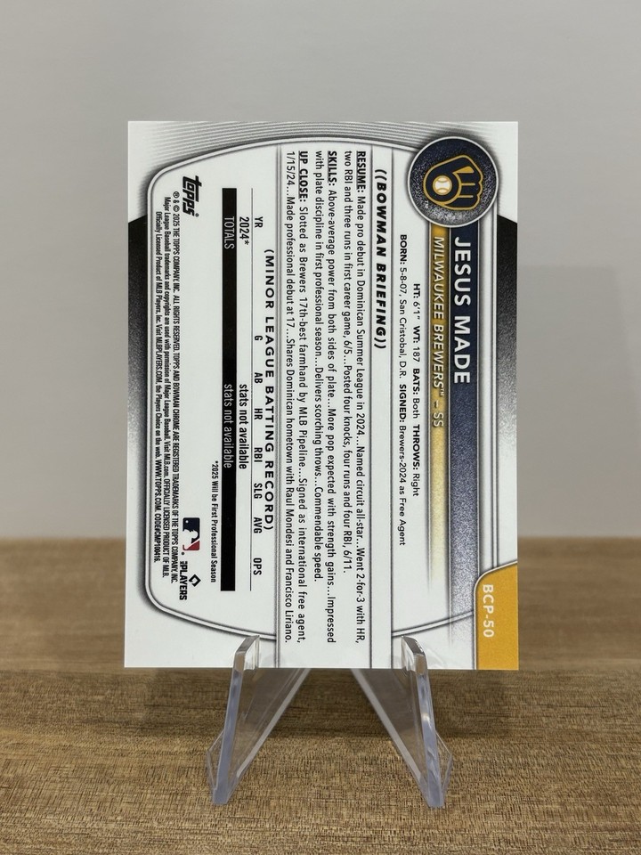 Jesus Made 2025 1st Bowman Chrome Reptilian Orange Refractor 12/25 ...