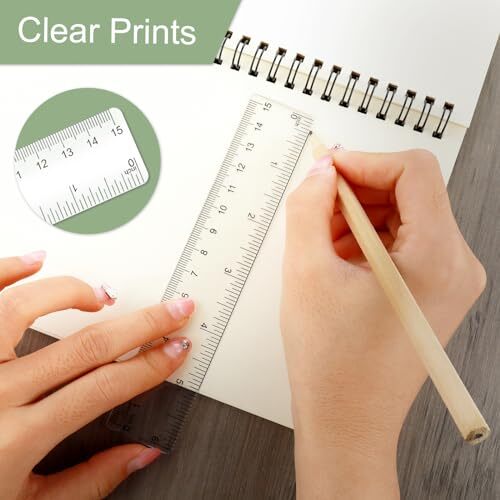 6 Pack Rulers for Kids, Assorted Colors Plastic Ruler 6 Inch Clear ...