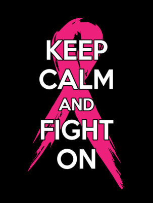 KEEP CALM & FIGHT ON shirt Support Breast Cancer Awareness Month ...