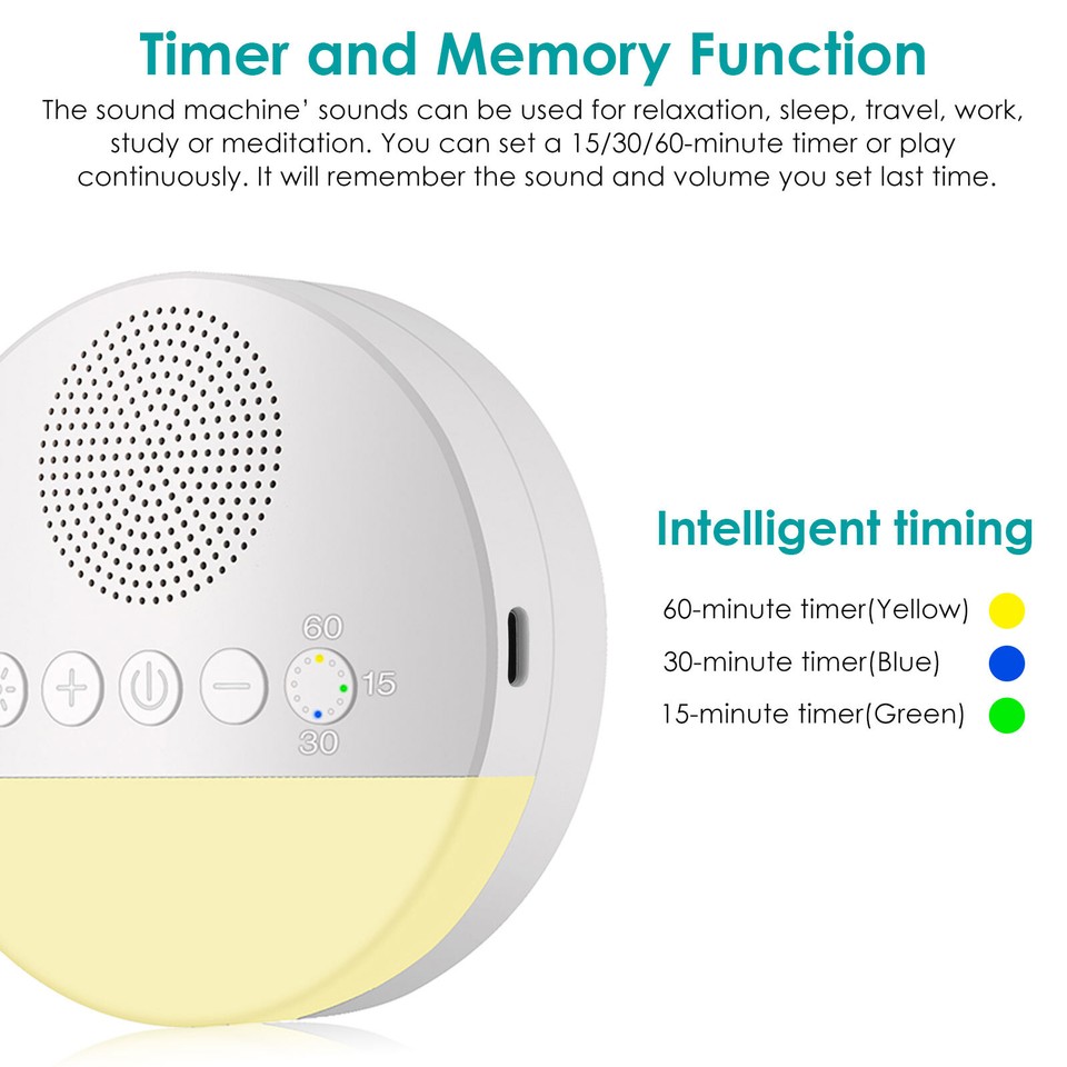 White Noise Nature Sound Machine Sleep Aid Sounds Sleeping Machine ...