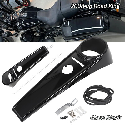 Gloss Black Dash Fuel Console Kit For Harley Road King Classic FLHRXS ...