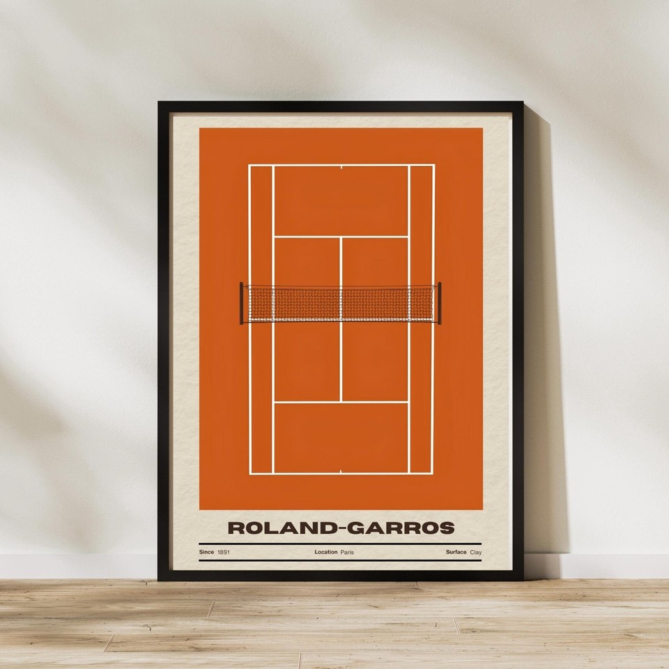 Tennis Poster Set of 4 Canvas / Art Prints / Framed Art, Wimbledon ...