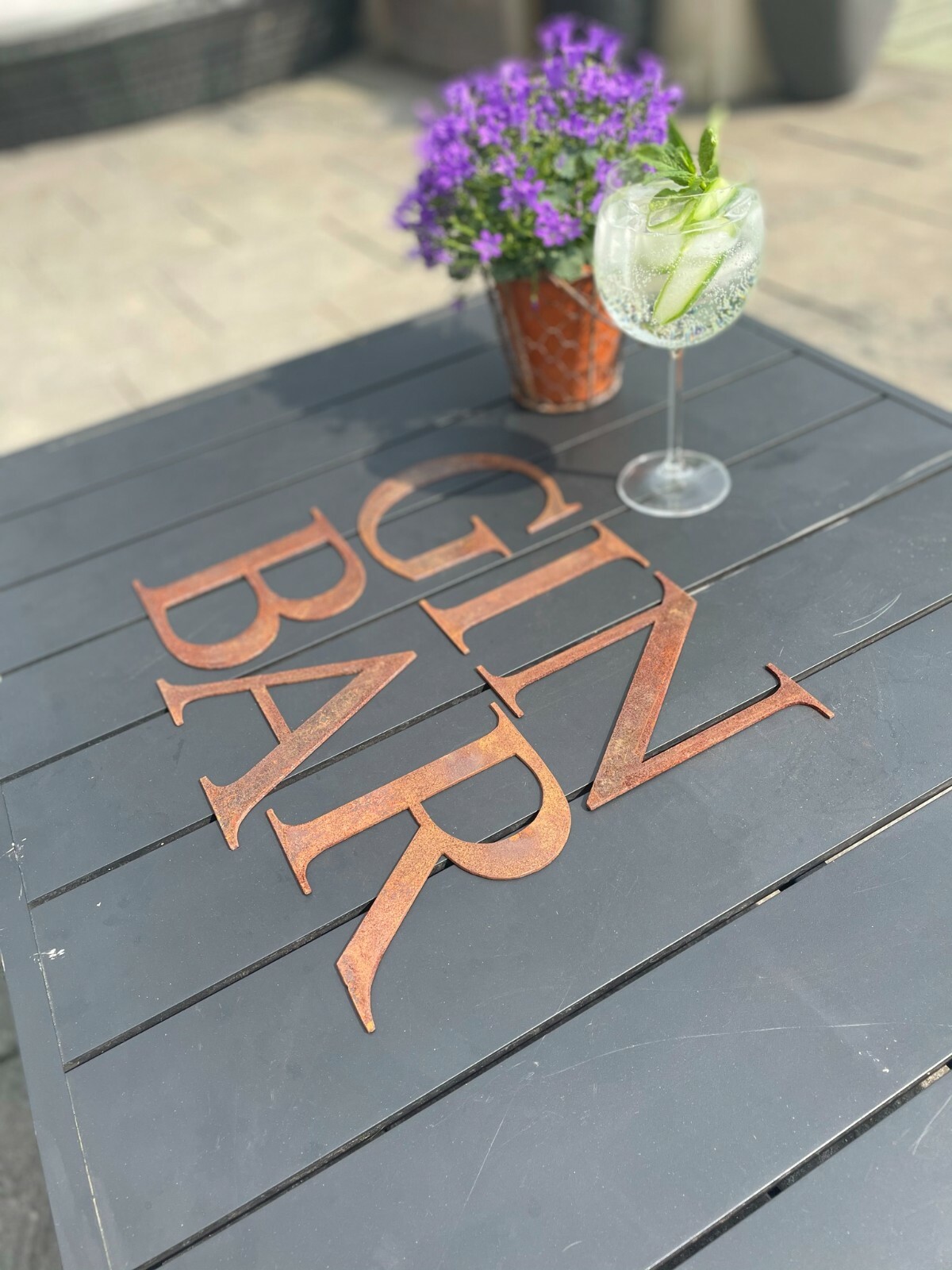 Rusty Metal letters, 6" Numbers and symbols rustic antique vintage 6 ...