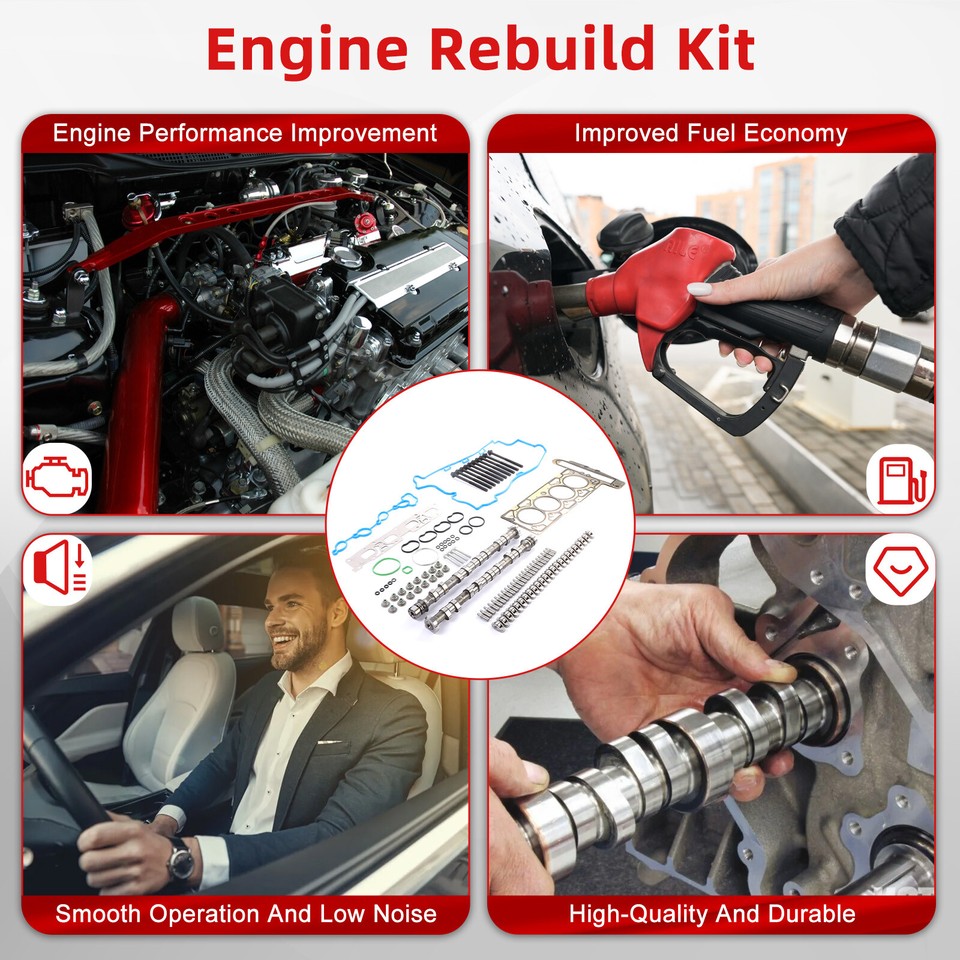 GM 2.4L Ecotec Engine Rebuild Kit with Camshaft-Lifters-Rocker Arms ...