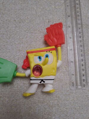 2012 Karate TKD Chop Spongebob 5" McDonalds Meal #2 Sports Action ...