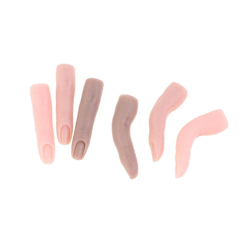 Practice Silicone Finger Model Tool With Joints Bendable Silicone Fake ...