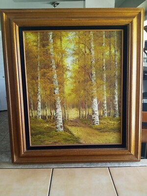 20”X24” Framed Vintage Landscape Oil Painting Signed C. Inness (Clara ...