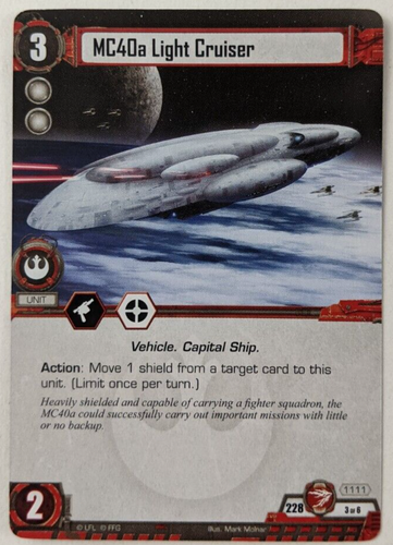 MC40a Light Cruiser Star Wars LCG Card Game 1111 Galactic Ambitions ...