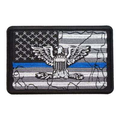 US Flag Thin Blue Line Eagle Patch, Law Enforcement Patches | eBay