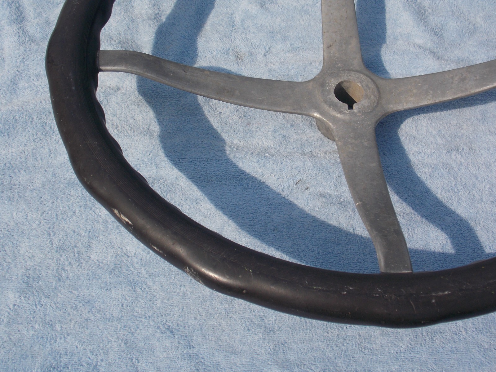 Vintage brass era bakelite steering wheel 17" | eBay