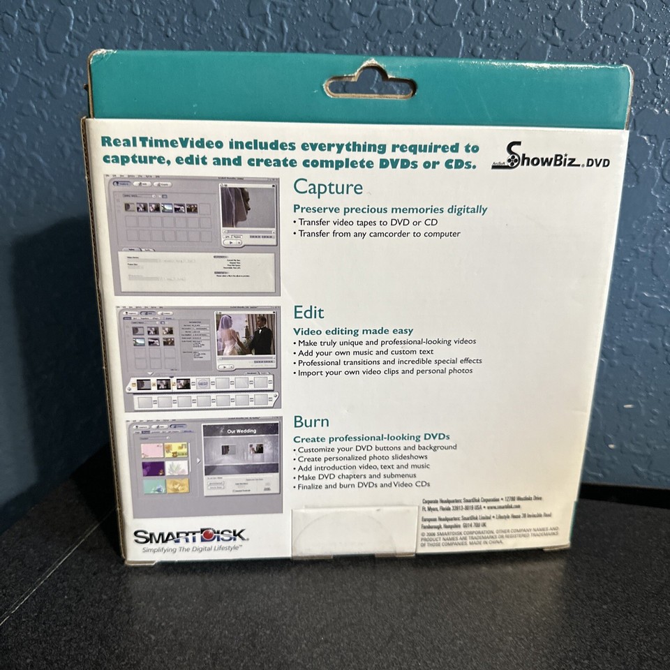 NEW SmartDisk Real Time Video Capture Transfer To DVD Composite ...