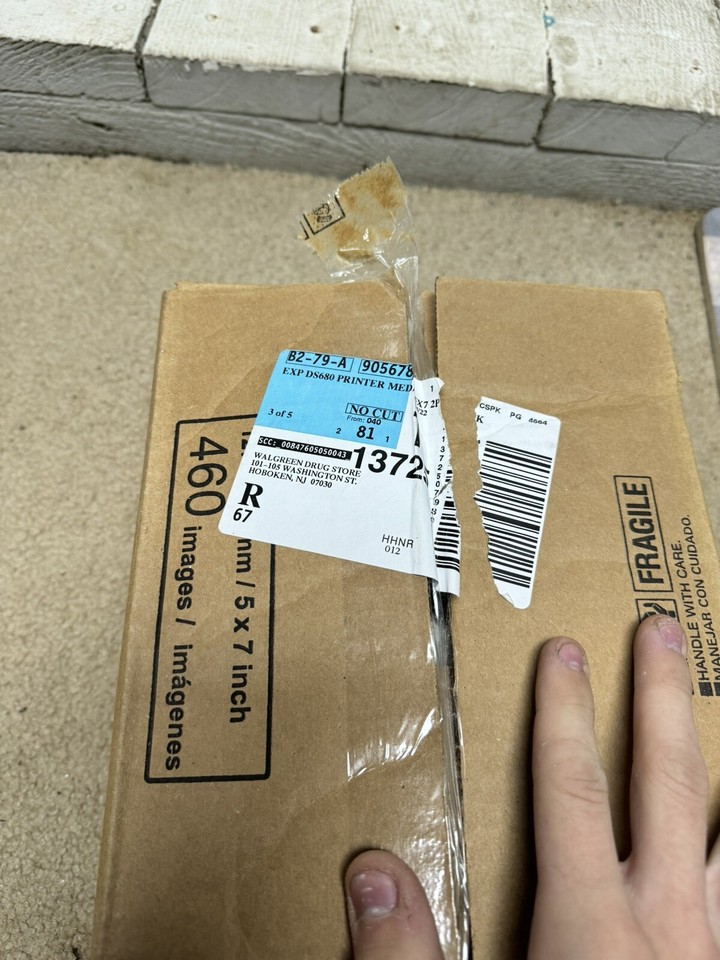 DNP DS680 media set (5x7) 2 Rolls of Paper And Ribbon Images 230 x2 ...