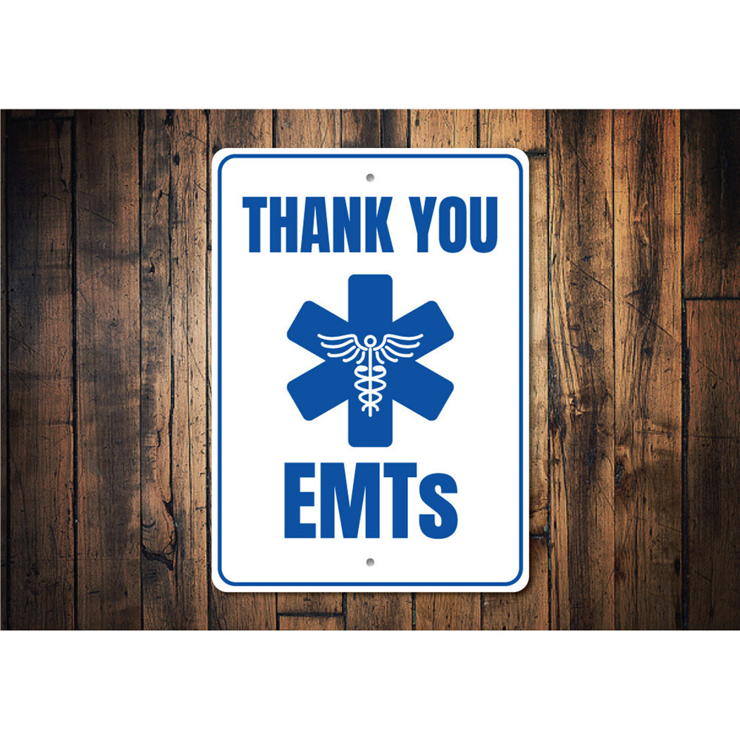 EMT Sign, Support Frontliner Appreciation Sign, Salute to Officers ...
