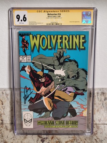 Wolverine #14 Marvel 1989 CGC 9.6 Signed by Roy Thomas; Jessica Drew ...