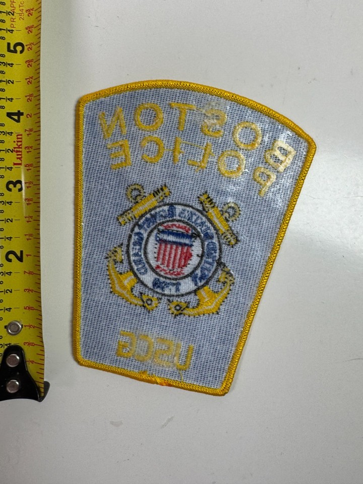 Boston Police USCG US Coast Guard Military Massachusetts MA Patch | eBay