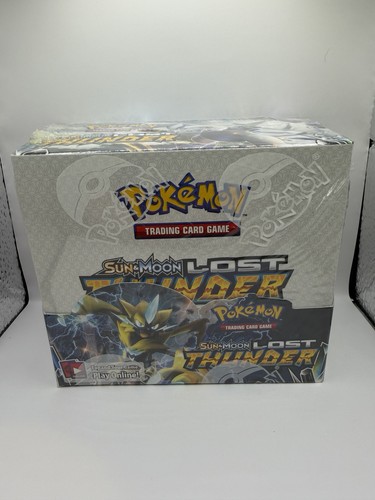 Pokémon TCG Sun & Moon Lost Thunder Booster Display Box Factory Sealed ...