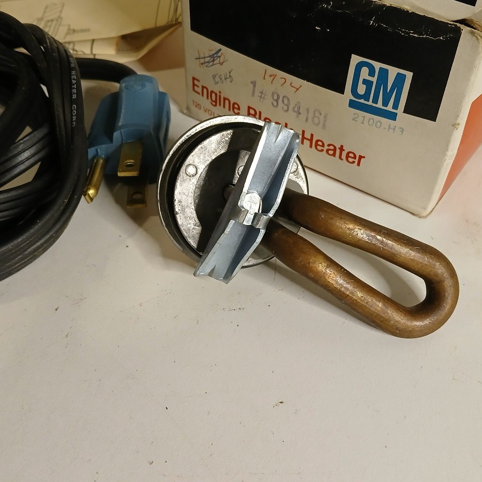 1971-1976 Chevrolet GMC Engine Block Heater GM 994161 NOS OEM | eBay