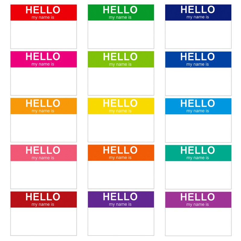 Name Tag Hello My Name Is