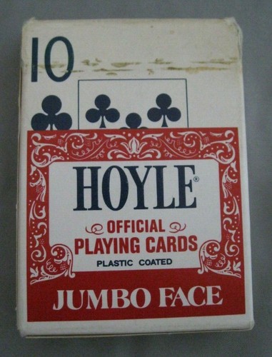 VTG HOYLE JUMBO FACE PLAYING CARDS DECK~NEVADA FINISH~USED | eBay