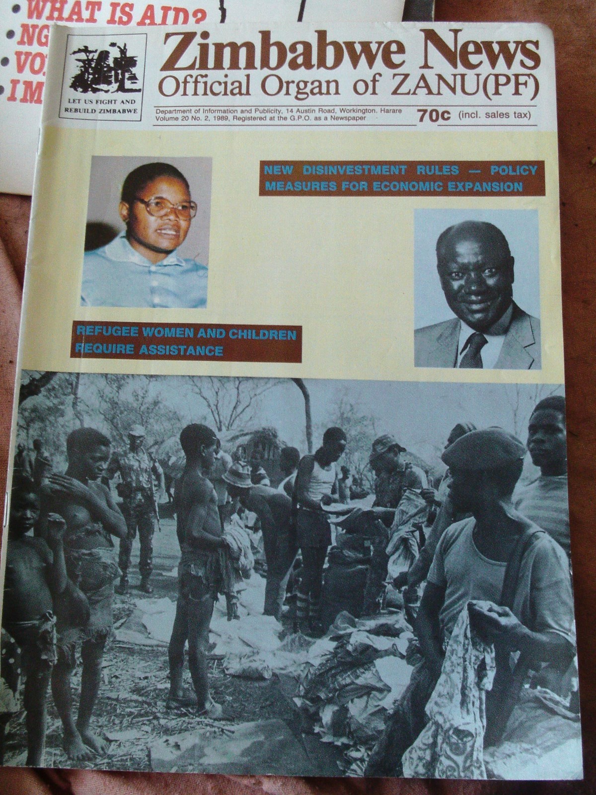 ZIMBABWE NEWS Zanu PF magazine RHODESIA MUGABE vol 20 2 1989 | eBay