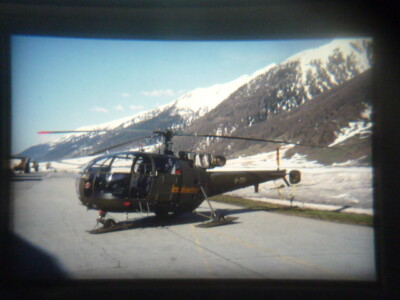 Alouette III V-221 (zld0) Swiss Air Force Ulrichen 1999 Kodachrome 64 ...