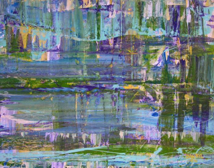 NEW Modern ABSTRACT Original Art PAINTING Artist DAN BYL Acrylic Large ...