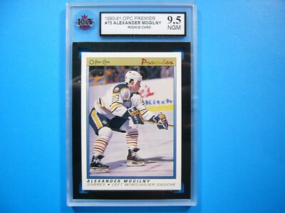 1990/91 O-PEE-CHEE PREMIER CARD #75 ALEXANDER MOGILNY ROOKIE KSA 9.5 ...
