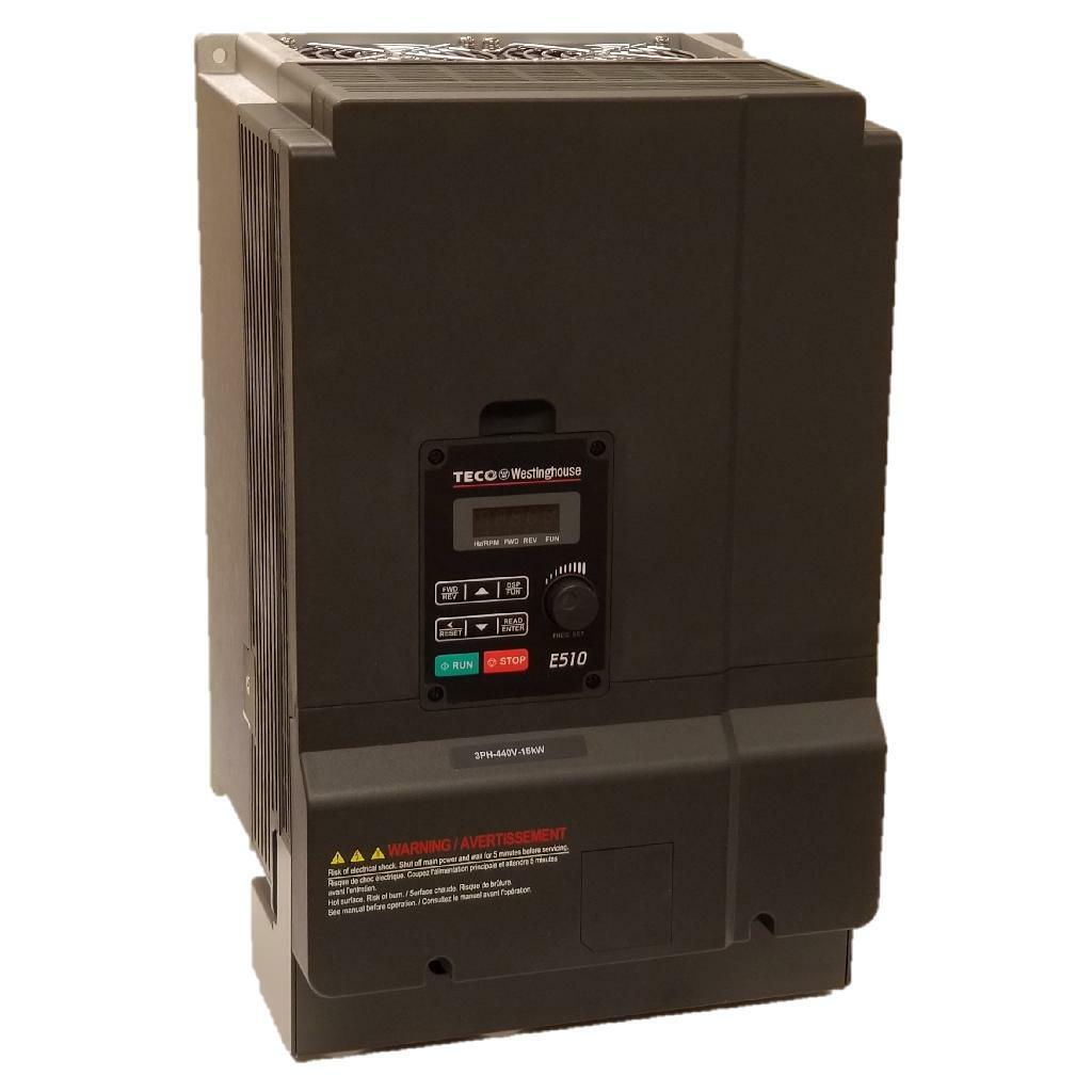 20 HP 3 PHASE 230 VOLTS TECO NEMA 1/IP20 VARIABLE FREQUENCY DRIVE E510 ...