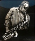 Bill Mack Jazzman VR Virtual Relief Material saxophone Art Framed 31 ...