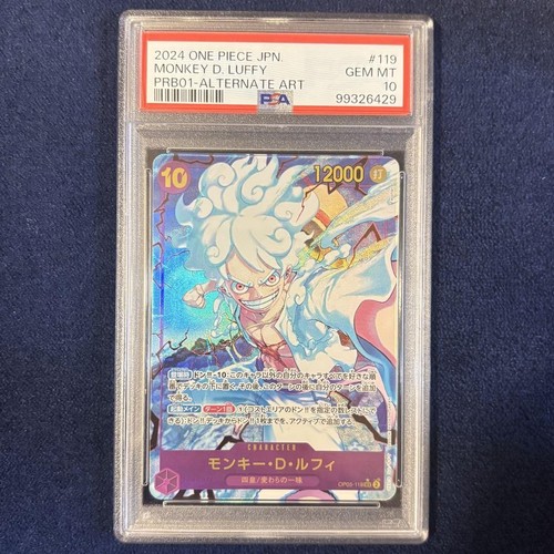 Psa10 Luffy Secone Piece Card Op05-119 | eBay