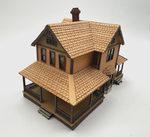 HO Scale Ornate Victorian House | eBay