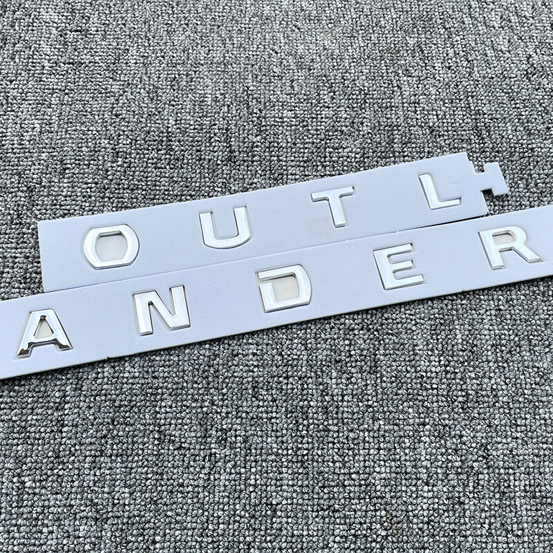 For Mitsubishi Outlander Hood Letter Badge Nameplate Emblem Sport ...