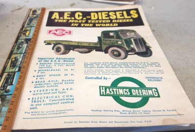 1950 - 1951 AEC DIESEL TRUCK Australian Sales Advert | eBay Australia